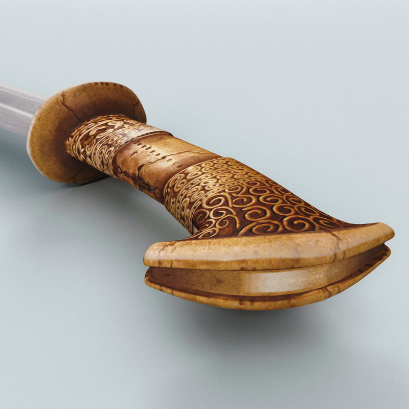 3d rare moro sword model