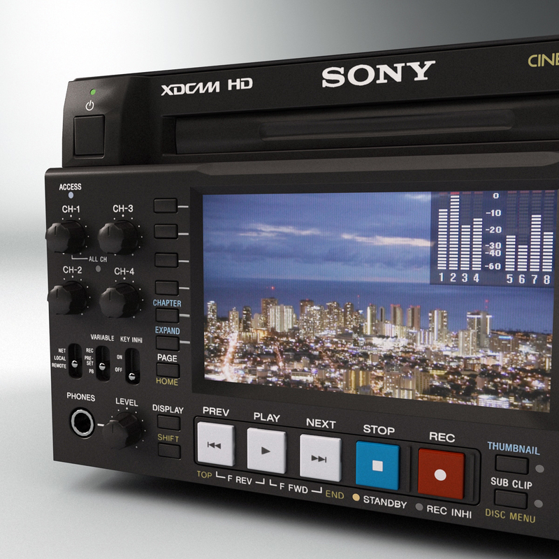 sony pdw-f1600 xdcam recording 3ds