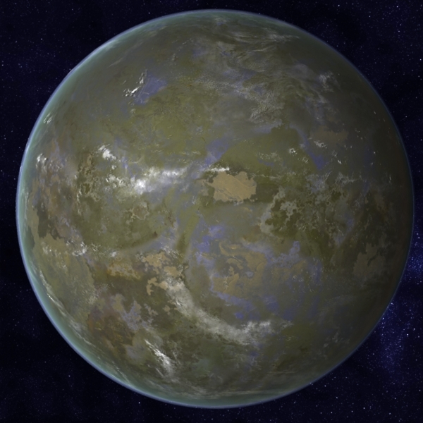 acidic planet earth class 3d model