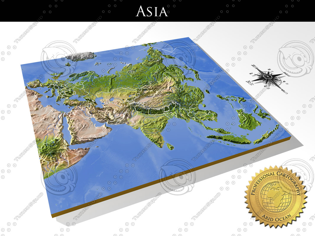 relief asia 3d max