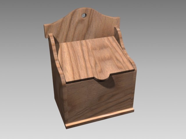 recipe box 3d model
