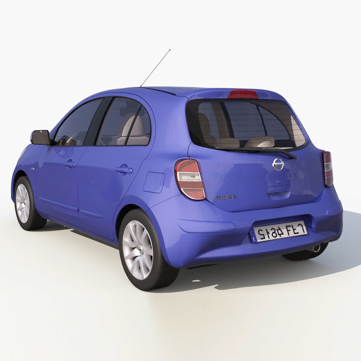 nissan micra 2011 tekna 3d model