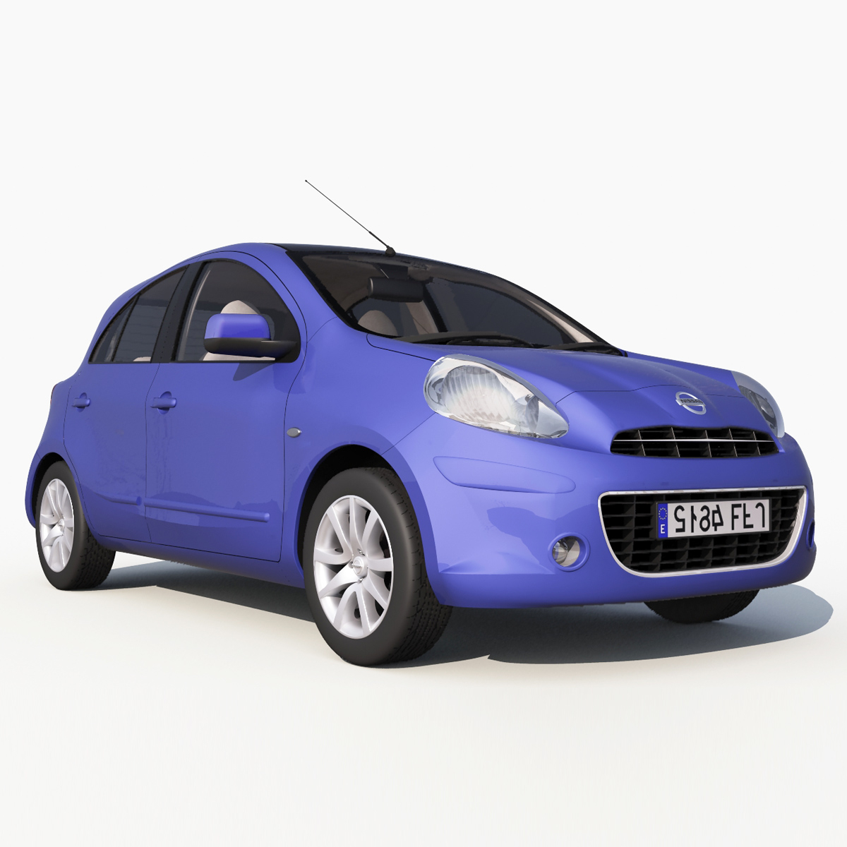 nissan micra 2011 tekna 3d model