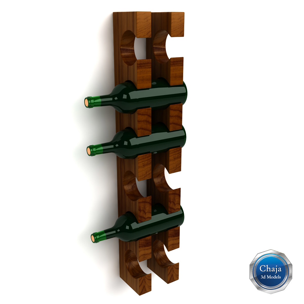 wine rack 3d model