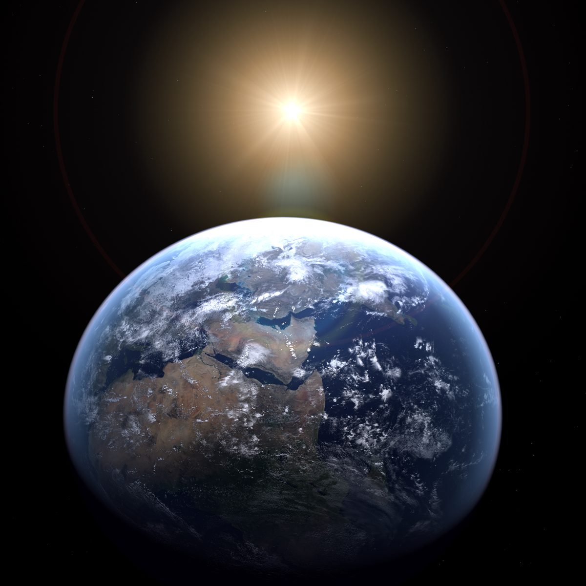 3d model photorealistic planet earth