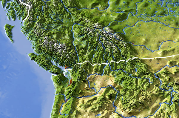 relief canada 3d model