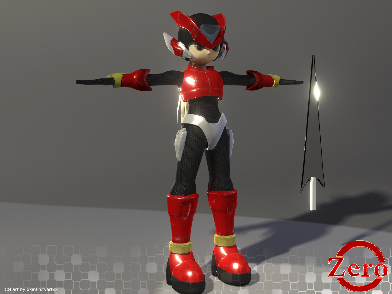 3d megaman zero model