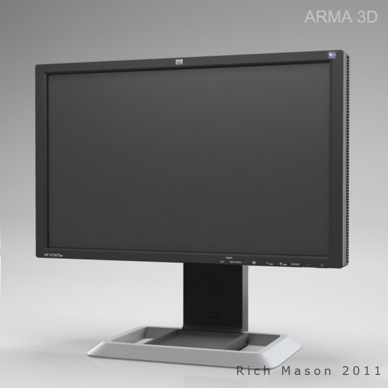 hp lp2475w monitor 3d model