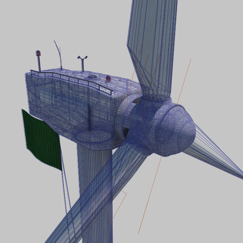 wind turbine 3d dxf