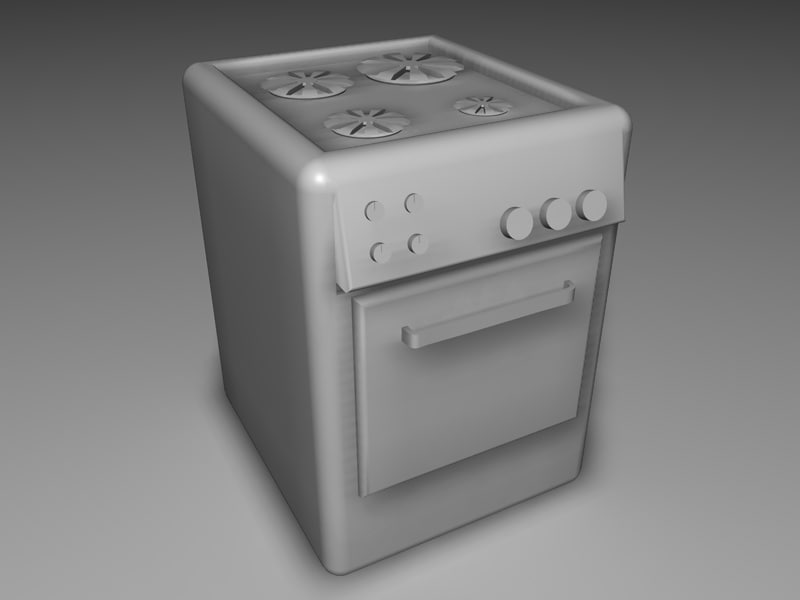 free oven 3d model