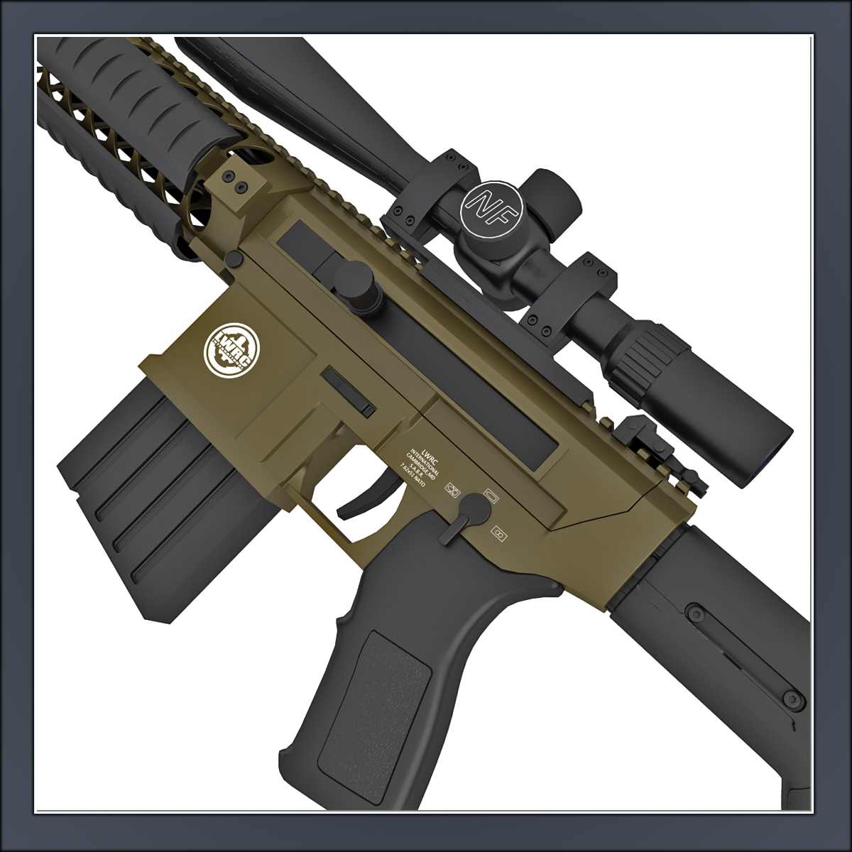 lwrc sabr rifles sniper 3d 3ds