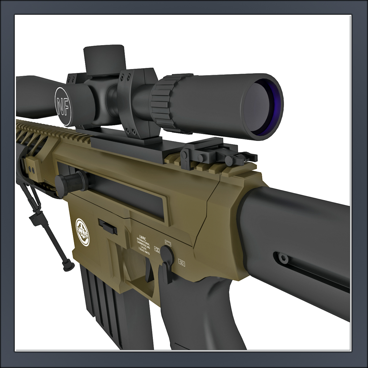lwrc sabr rifles sniper 3d 3ds