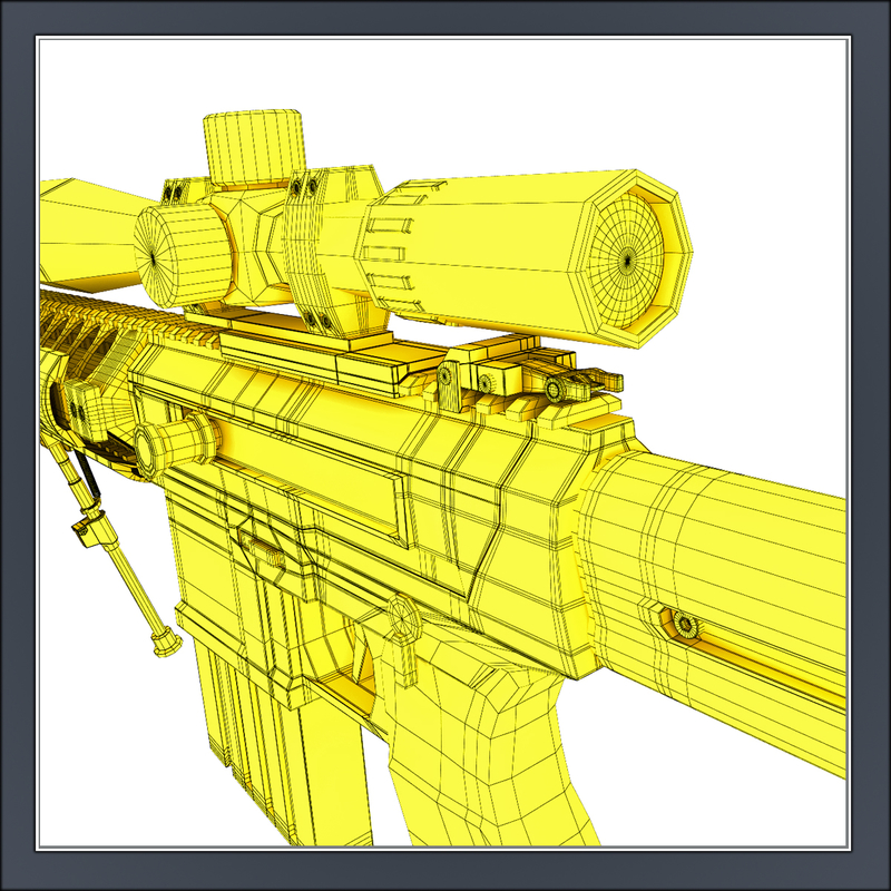 lwrc sabr rifles sniper 3d 3ds