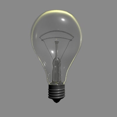 3d c4d light bulb