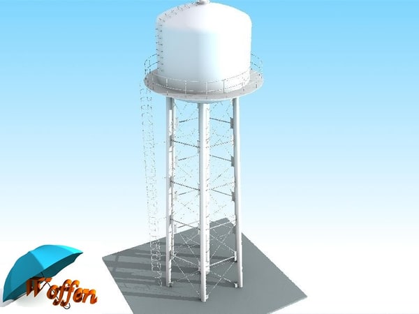 3d water tank