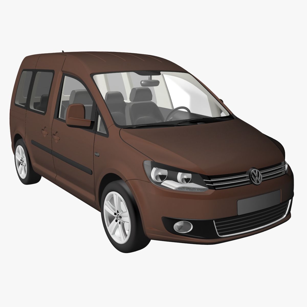 3d model vehicles caddy delivery van