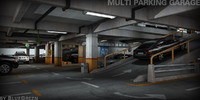 3d model garage environment render