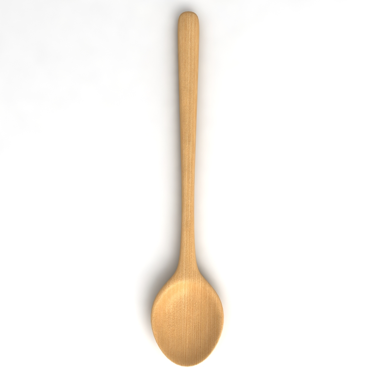 3d model of wooden spoon