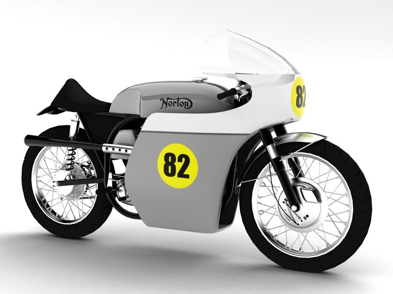 3d norton racer 1960 model