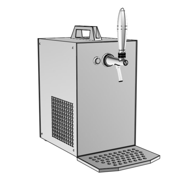 3d model portable beer cooler