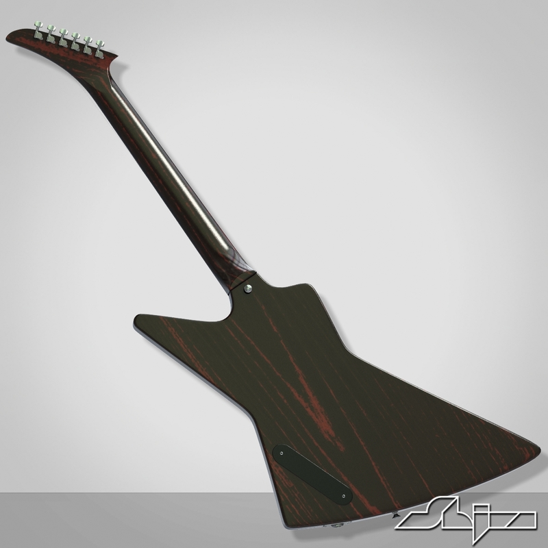 3d guitar gibson explorer vampire model