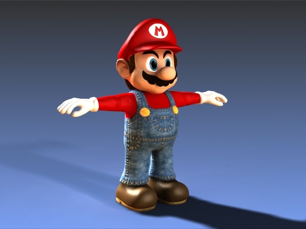 rigged mario 3d 3ds