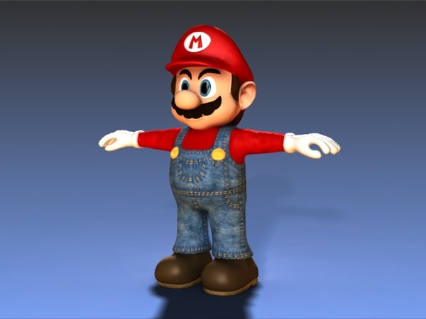 rigged mario 3d 3ds