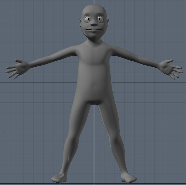 3d obj cartoon character