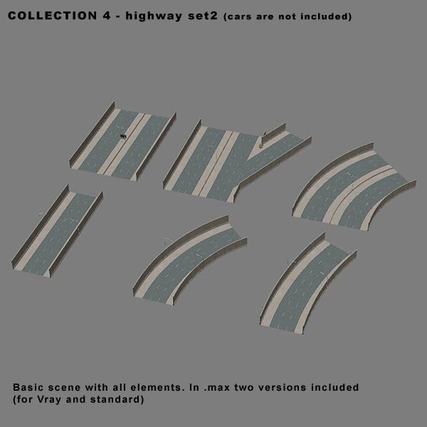 3d roads big highway