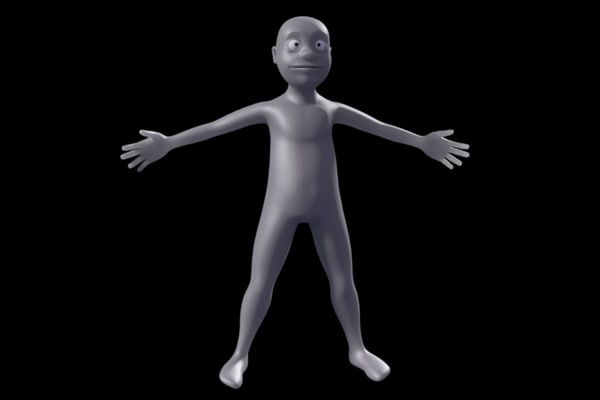 3d obj cartoon character