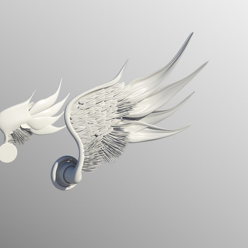 3d wing statue