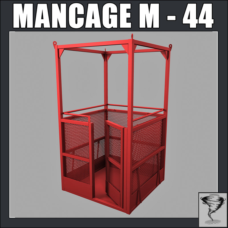 3ds man cage m44
