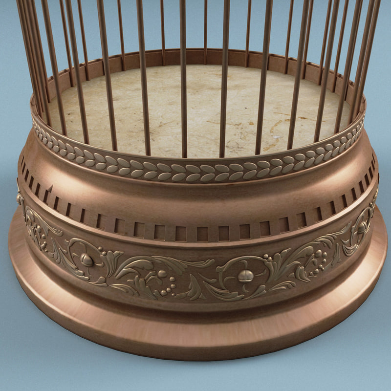 old bird cage 3d model