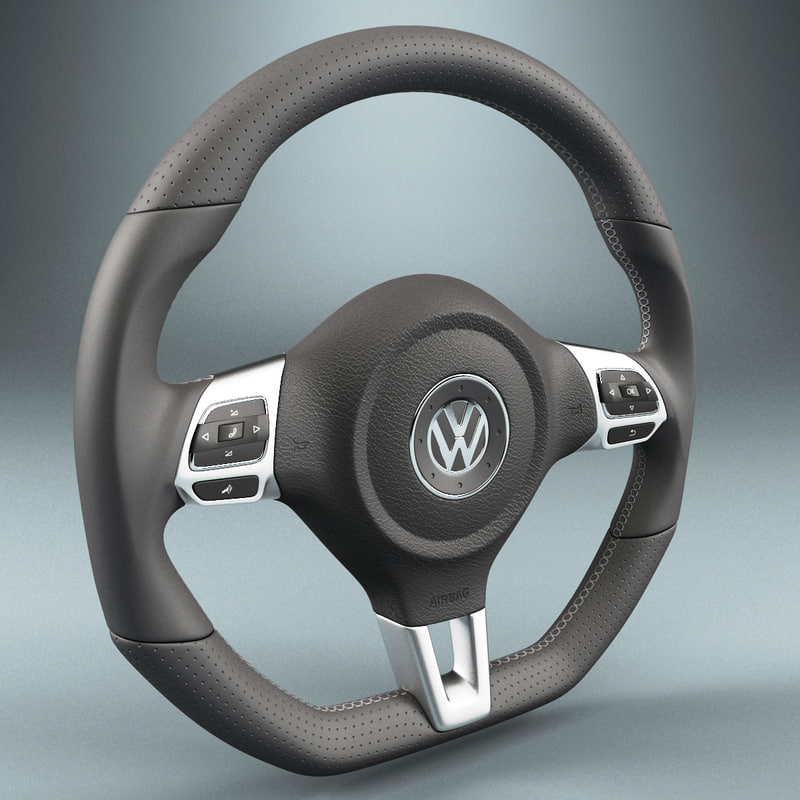 3ds max volkswagen steering wheel