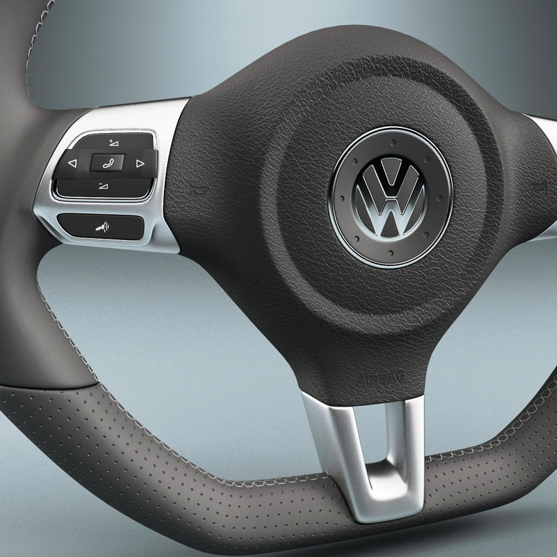 3ds max volkswagen steering wheel