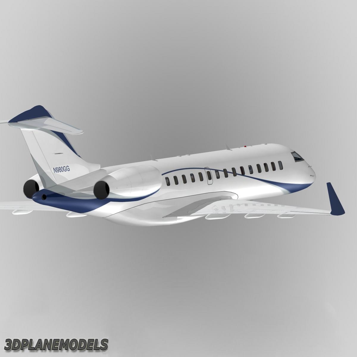 bombardier global 3d model