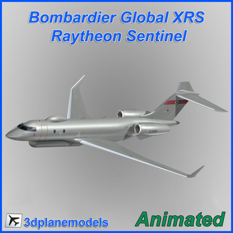 Bombardier Global XRS Raytheon Sentinel RAF 3D 모델 - TurboSquid 587595