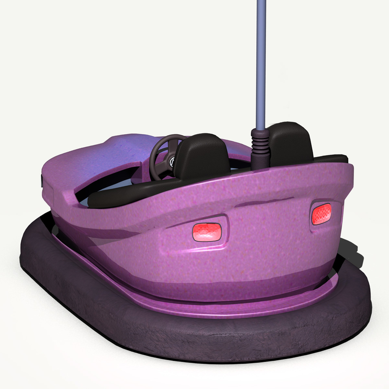 bumper car 3d model