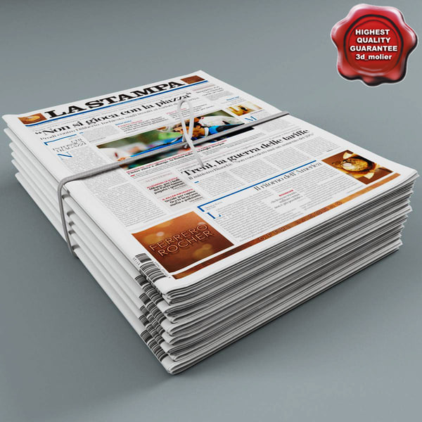 Newspaper 3D Models for Download | TurboSquid