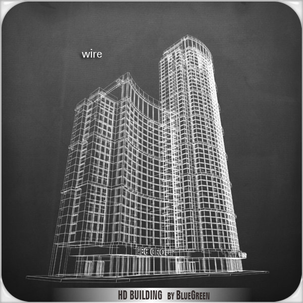 definition building 3d model