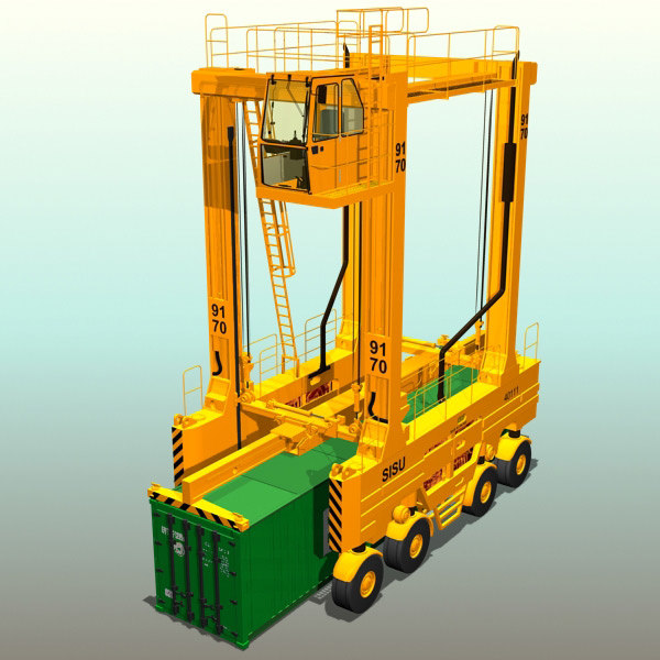 straddle carrier 3d model