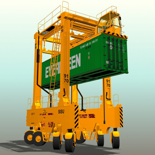straddle carrier 3d model
