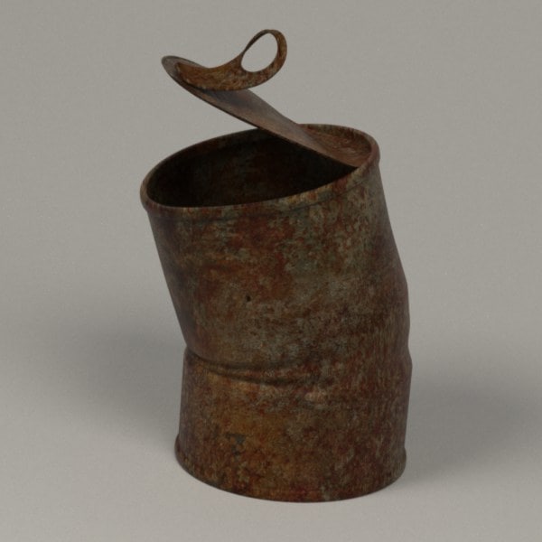 3d rusty food