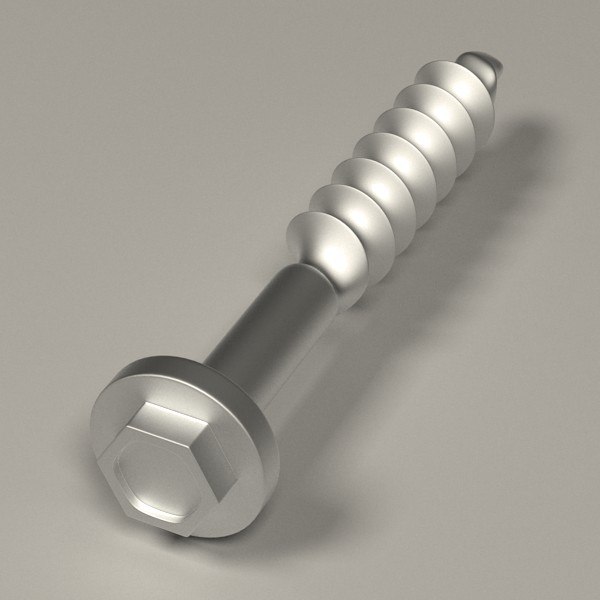3d screw model