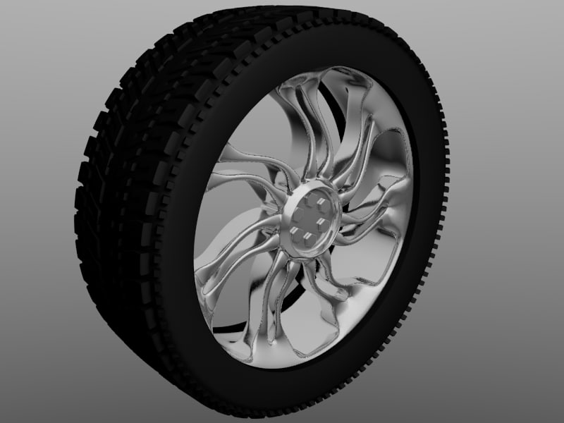 3d simple wheel model
