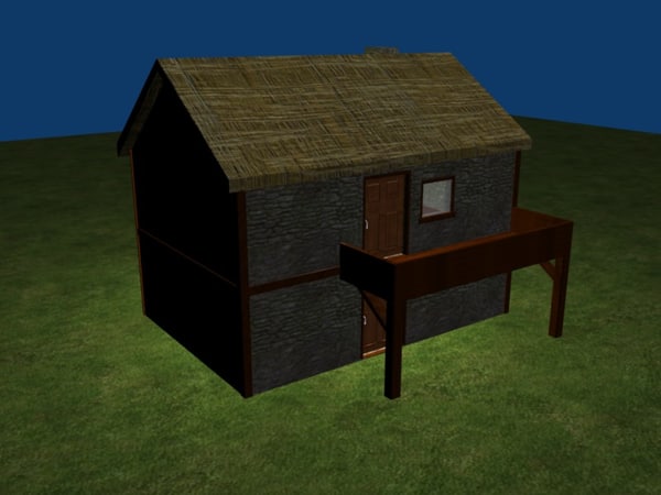 3ds max medieval english house