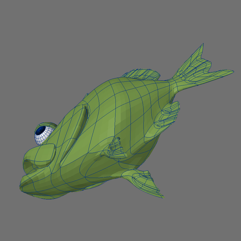 3d model fish