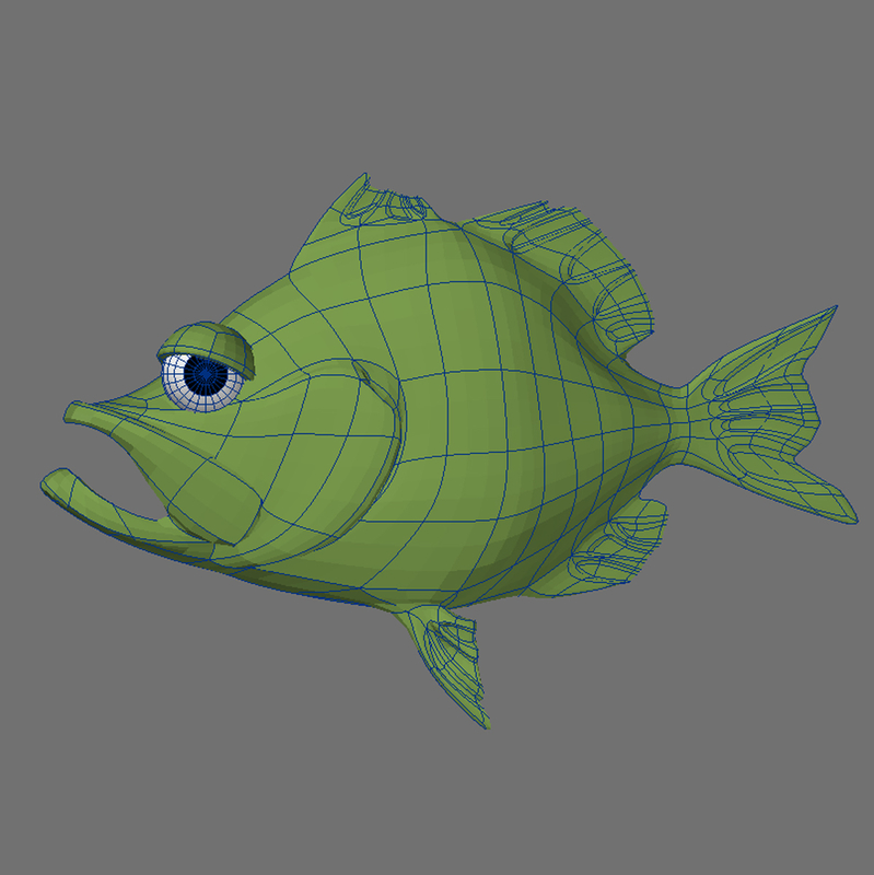 3d model fish