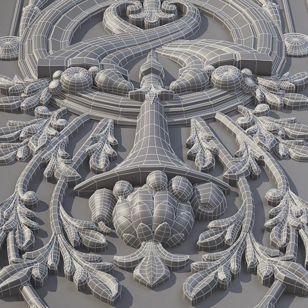 3ds max bas relief wall
