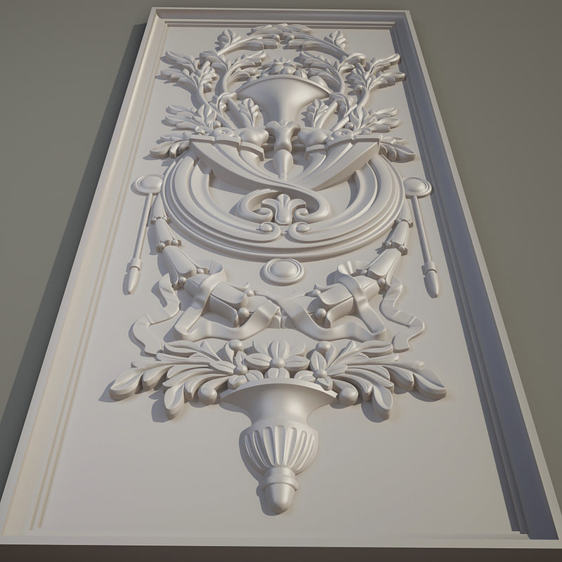 3ds max bas relief wall